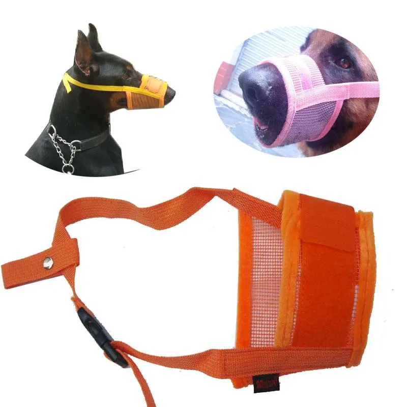 Breathable Mesh Pet Mask Dog Mouth Set Anti bite Prevention Call Anti ...