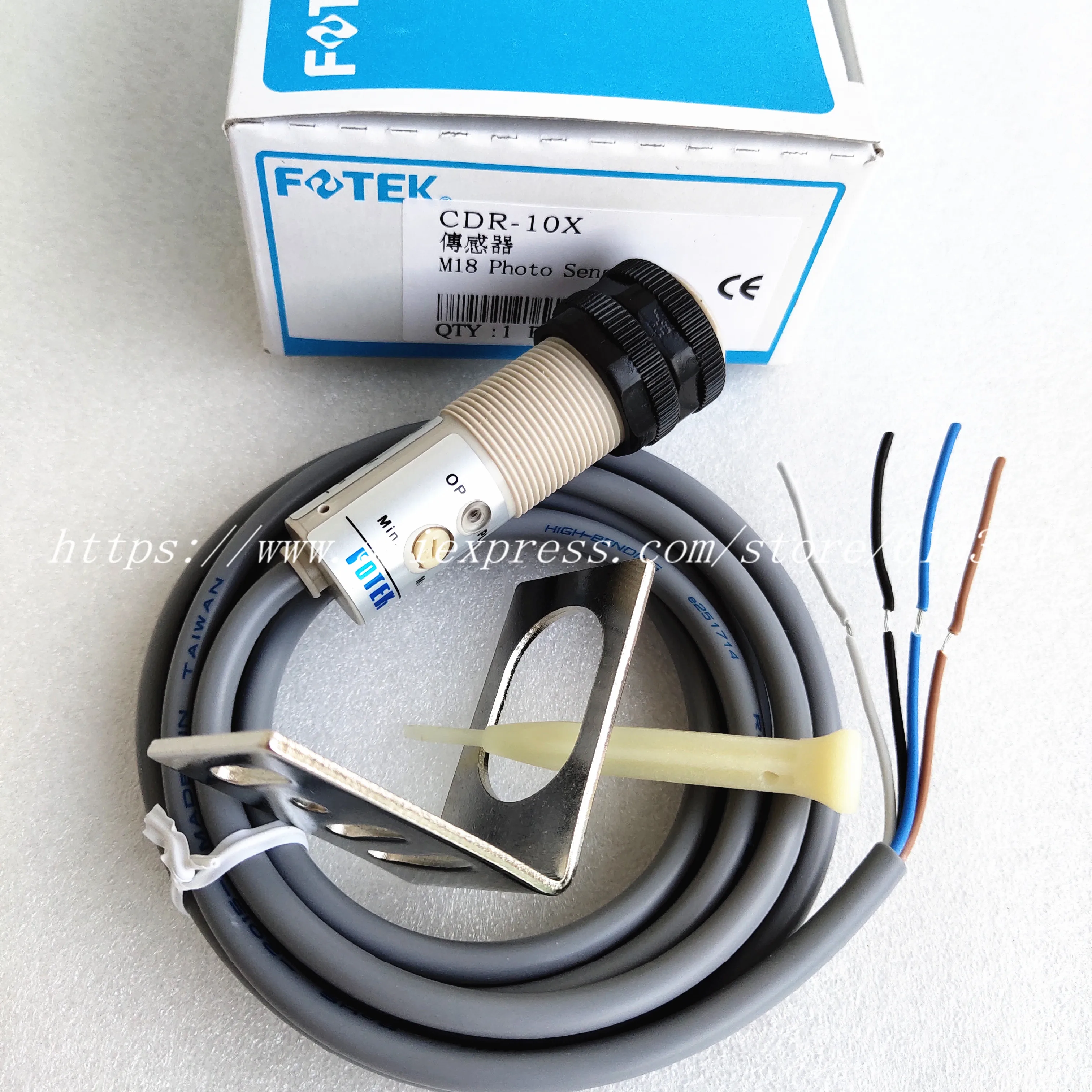 CDR 10X FOTEK New M18 TUBULAR TYPE PHOTO SENSOR Photoelectric Switch 10 ...