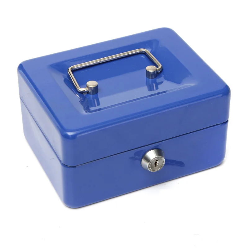 Mini Portable Steel Petty lock Cash Safe Box for home school office or ...