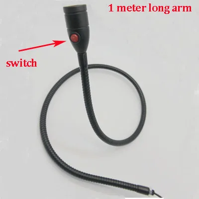 110v/220v/12v/24v 1m Long Gooseneck Machine Led Work Light - Industrial ...