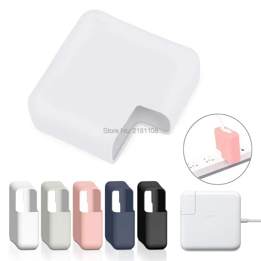 Ultra Thin Silicone Charger Protector Case for Macbook Adapter Power ...
