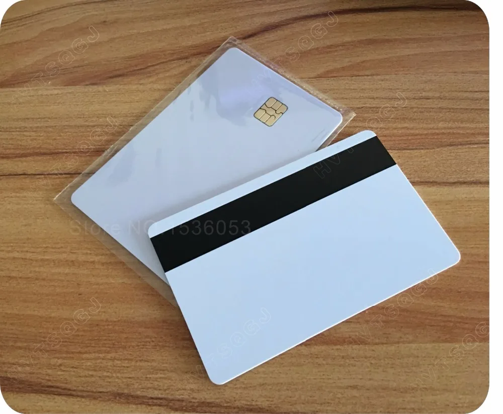 Ingyenes Szállítás 100Db 2 -Ben 1 Üres Pvc Ic Card Sle 4442 Chip Hico ...