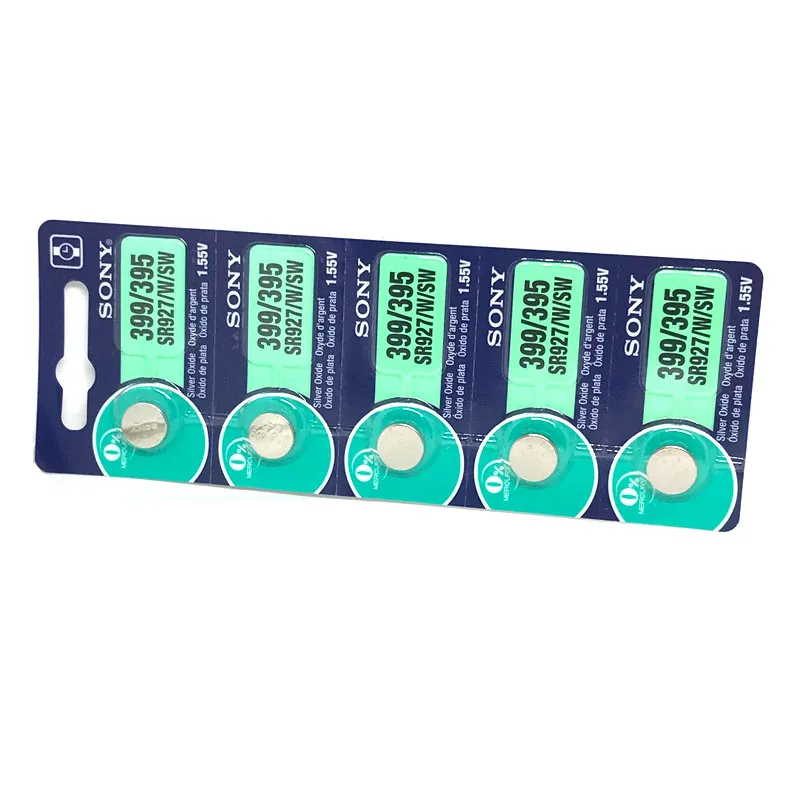 1 шт./лот sony 395 SR927SW 399 SR927W AG7 LR927 1,55 в оксид серебра ...