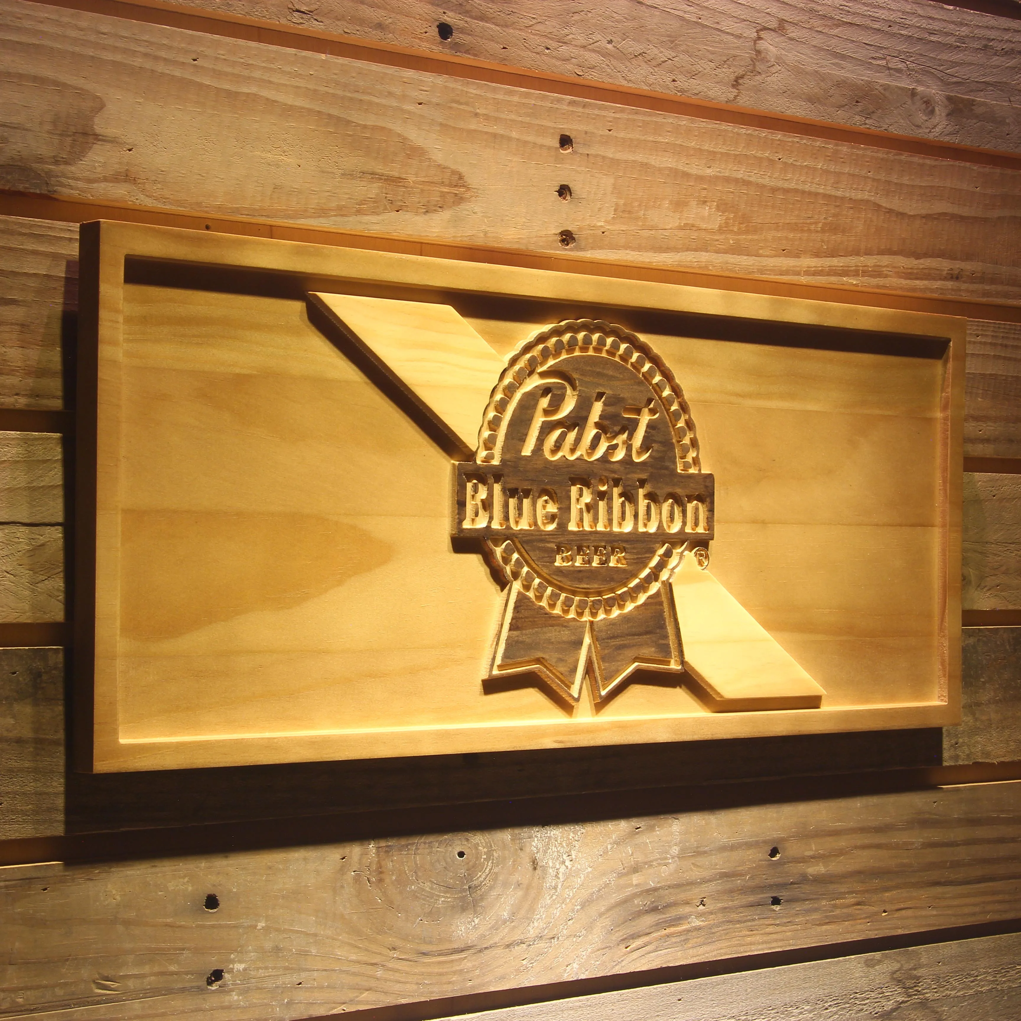 Pabst Blue Ribbon Beer 3D Wooden Bar Signs|sign bar|sign woodsign beer ...