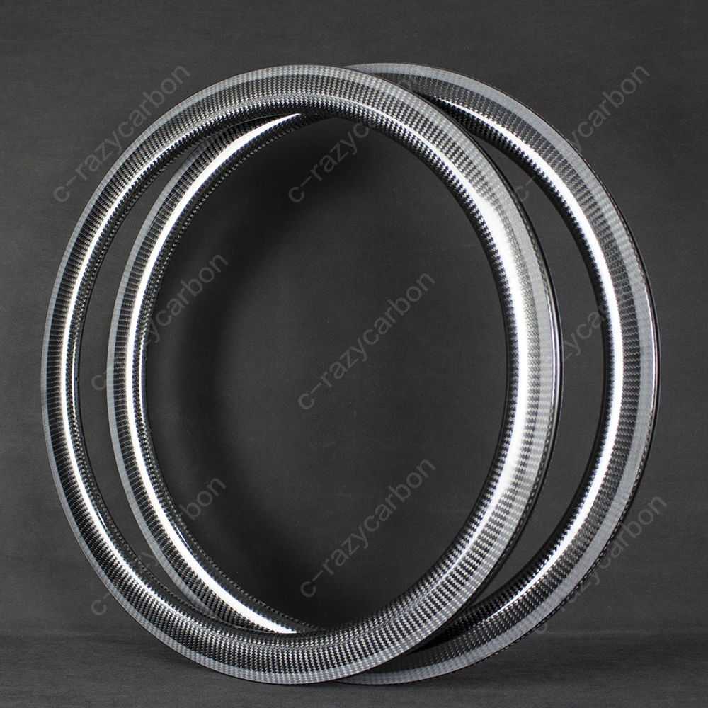 Carbon Road Rims 3k Twill Carbon Road Cycle Bicycle Gravel T700c Road ...