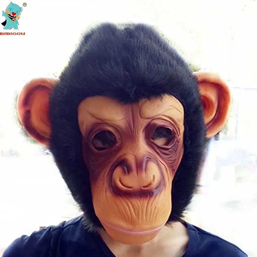 BIBIGOU Monkey Latex Mask High Quality King Kong Gorilla Cosplay Masks ...