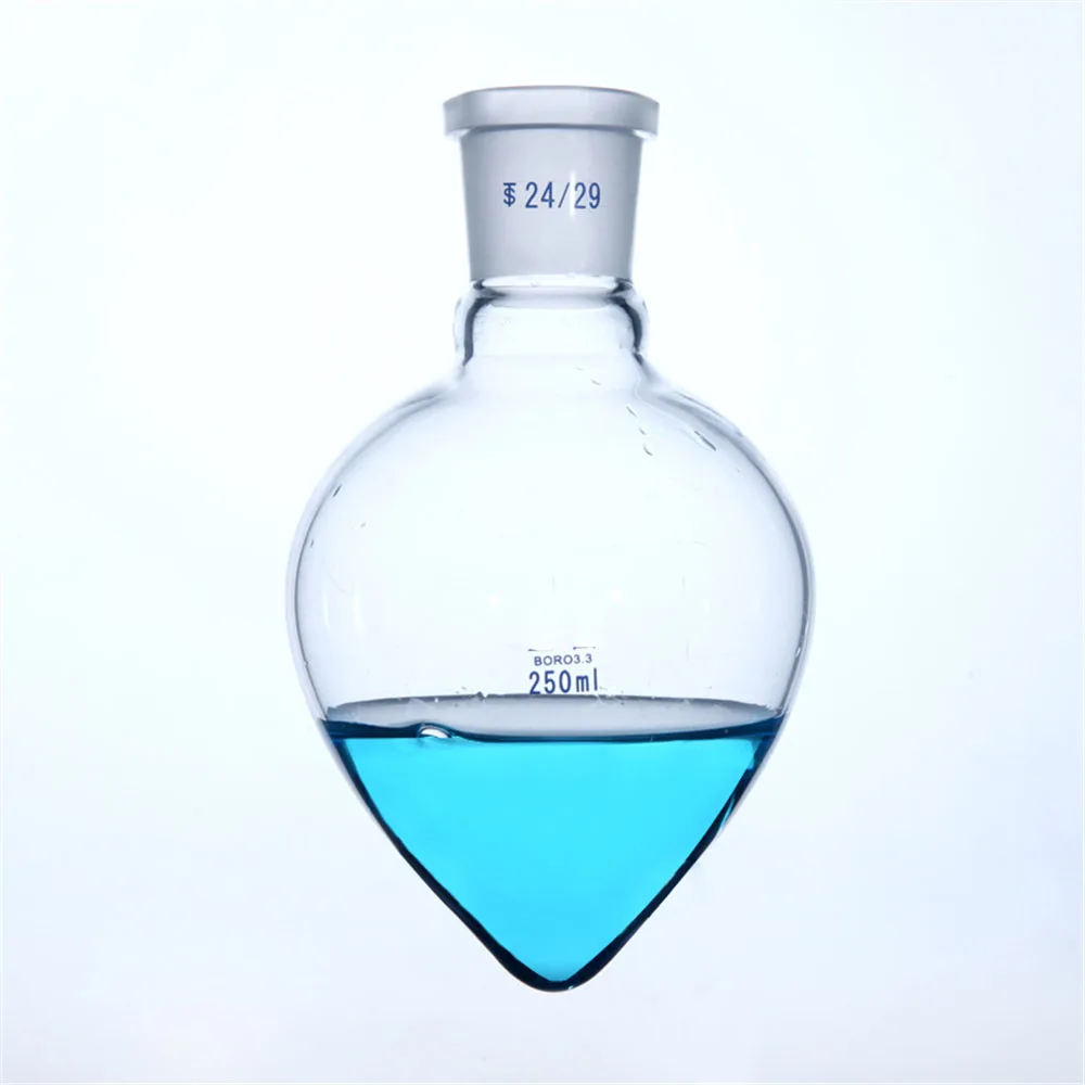 transparency pear shaped flask,Capacity 10 500ml,Joint 24/29,Brown ...