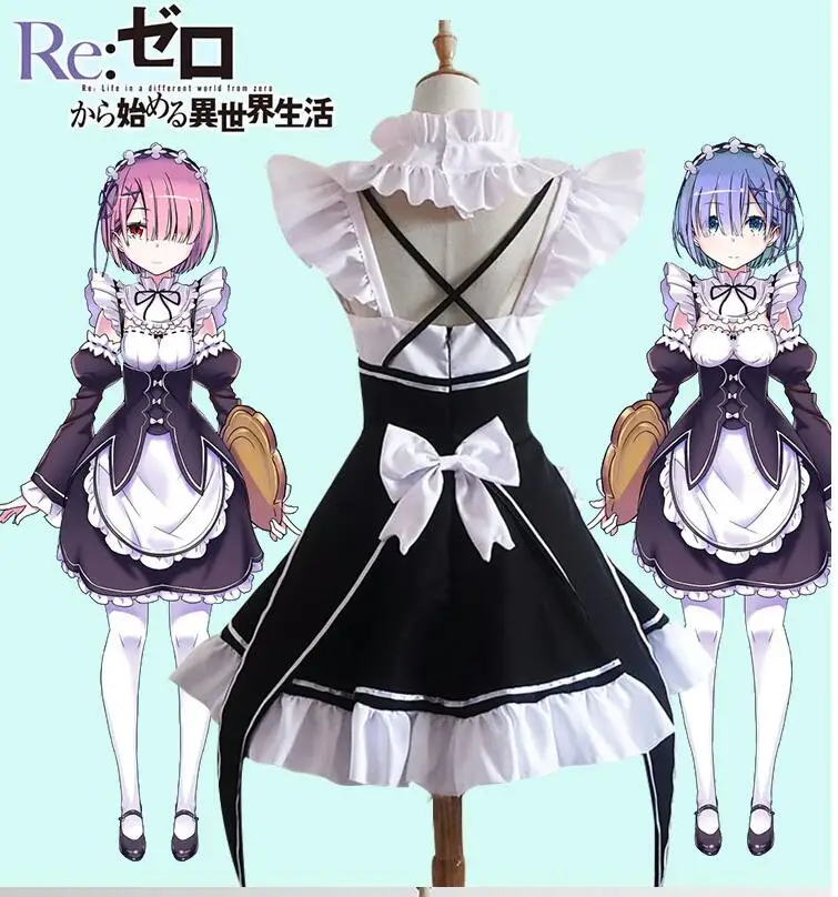 Re Zero Kara Hajimeru Isekai Seikatsu Ramu RAM Remu REM Maid Apron ...