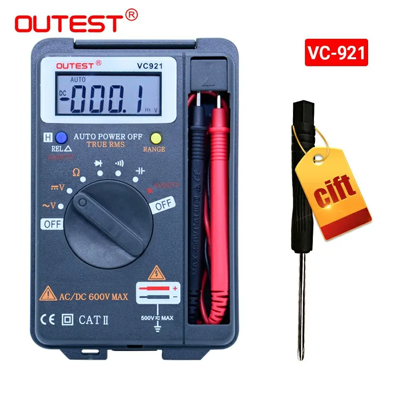 OUTEST Digital Multimeter 6000Counts AC/DC Ammeter Voltmeter Ohm ...