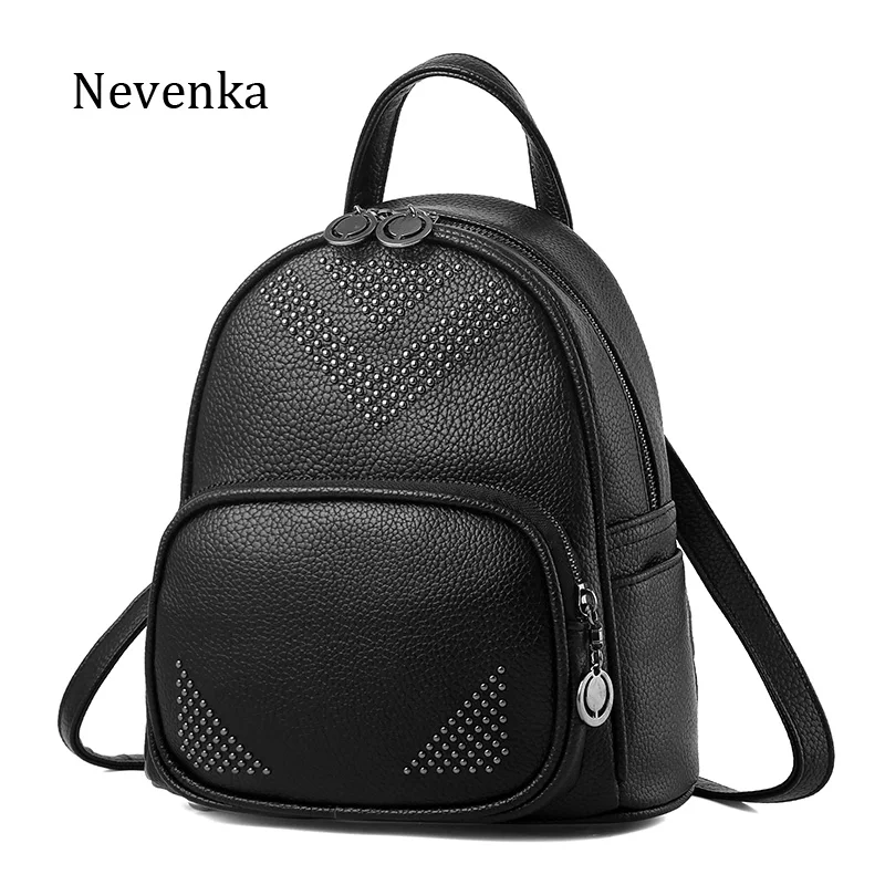 NEVENKA Women Rivet Simple Design Backpack Female Casual Life Style ...