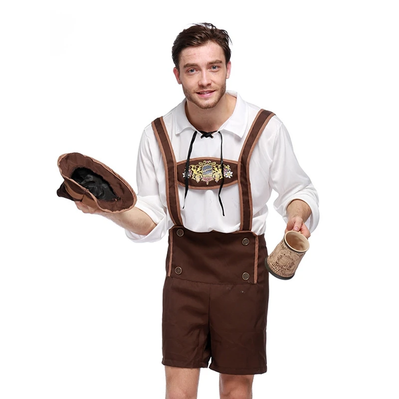 Hot Adult Oktoberfest Costumes Men German Beer Costume Bavarian Beer
