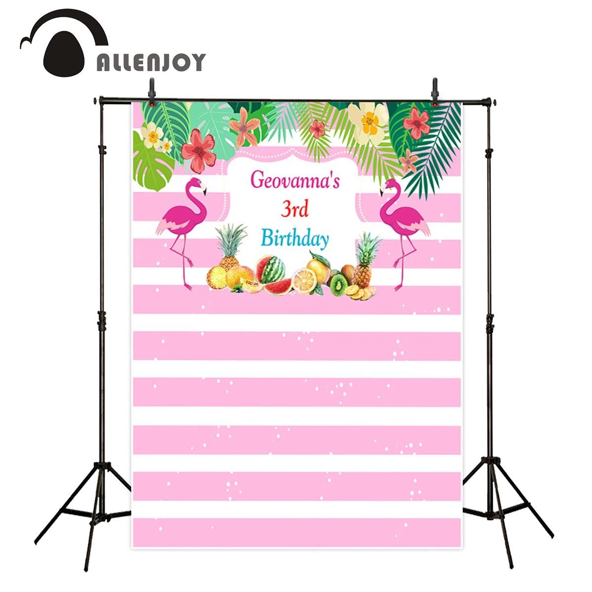 Allenjoy photography photo background Summer flamingo pink and white ...