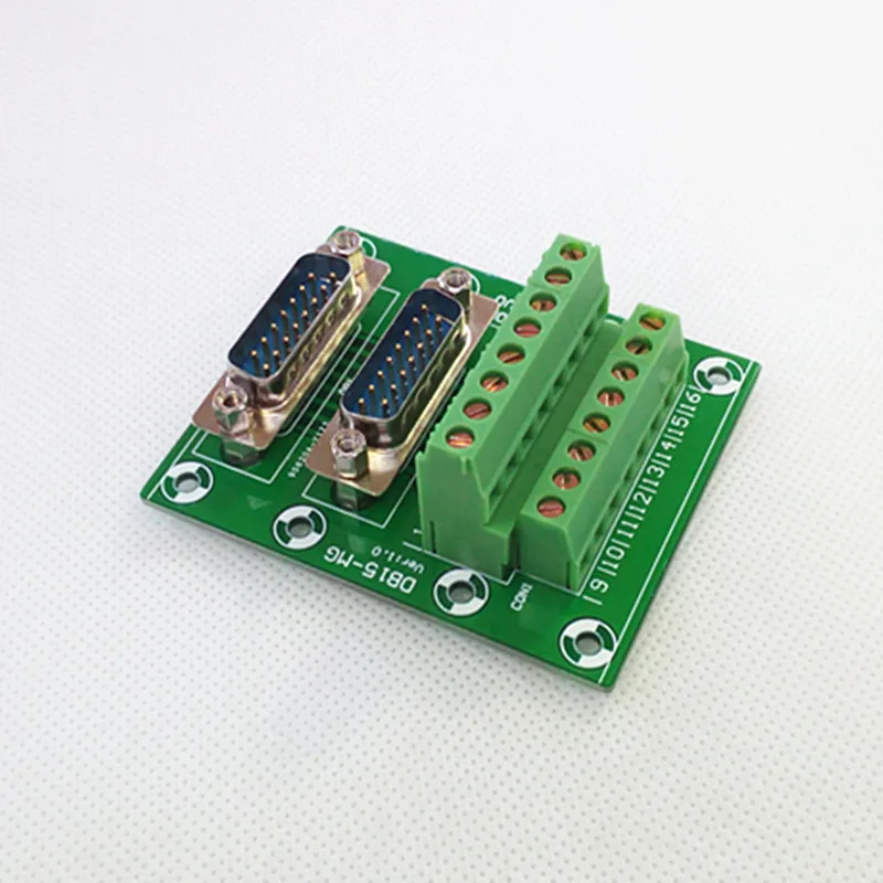 D Sub Db15 Double Male Header Breakout Board Terminal Block Connector