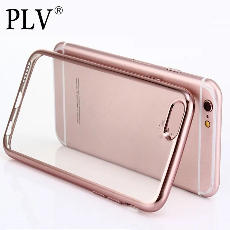 מוצר Luxury Ultra Thin Clear Crystal Rubber Plating Electroplating