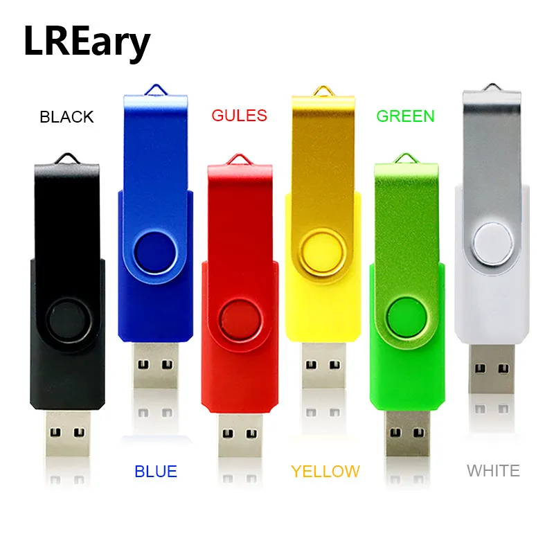 High Quality Usb Flash Drive Simple Metal Rotating U Disk 4gb 8gb 16gb ...