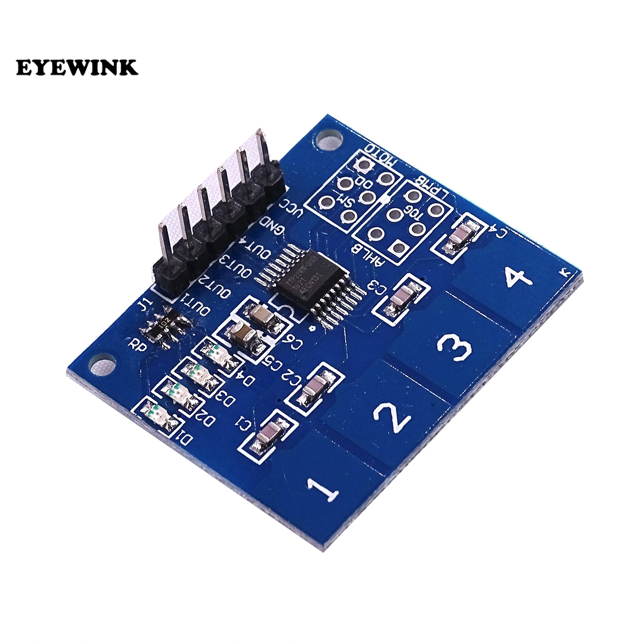 10PCS/LOT TTP224 4 way 4Channel Capacitive Touch Switch Digital Touch ... 10PCS/LOT TTP224 4 way 4Channel Capacitive Touch Switch Digital Touch ...