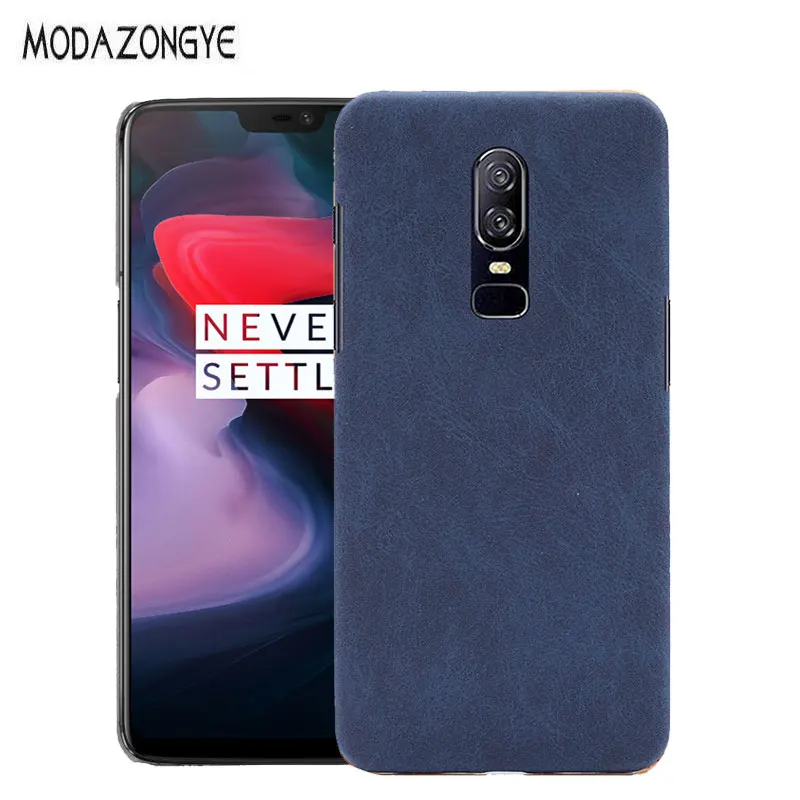 Oneplus 6 Case One plus 6 Case 6.28 Luxury PU Leather Hard Plastic Back ...