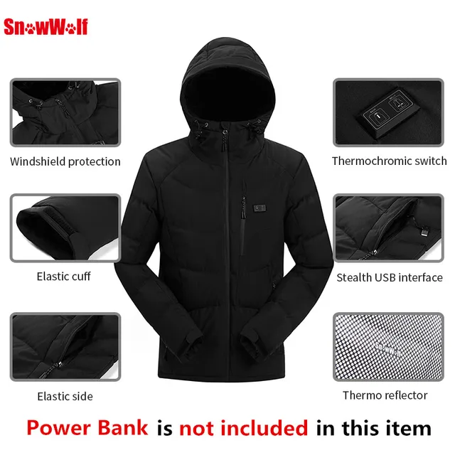 SNOWWOLF Battery Operated Heated Jacket - Rhino Camping