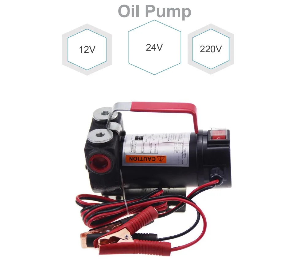 New Diesel Transfer Pump 12 Volt DC Portable Fuel Self Priming Oil ...