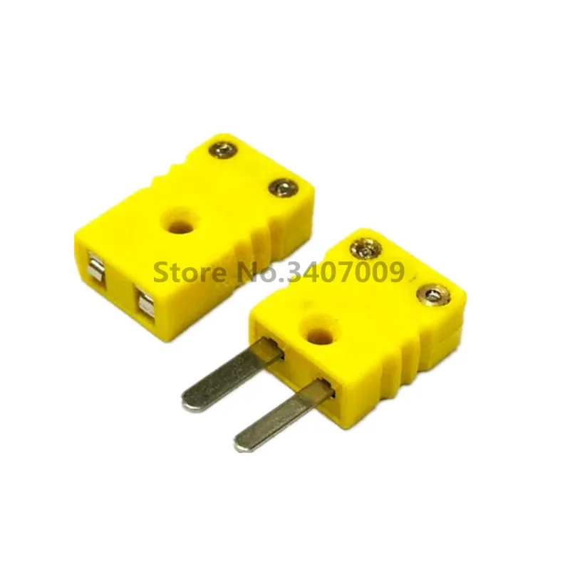 10pc Thermocouple K Type Temperature Sensor Connector Female Male ...