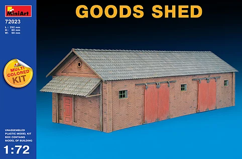 Miniart Model 1/72 Scale Building Models #72023 Goods Shed Plastic ...