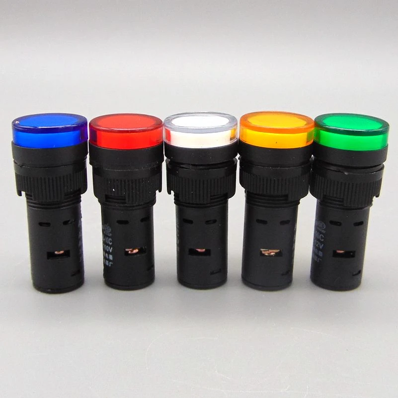 Indicator Ad16-16ds Led Signal Lamp Red/green/huang/blue/white 16mm ...