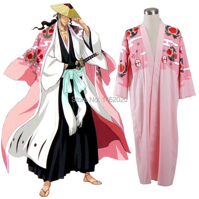 anime Bleach Cosplay 8th Division Captain Kyouraku Shunsui Cloak High ...