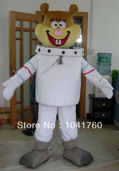 Hot Sale Spongbe Character Sandy Cheeks Mascot Costume Adult Fancy ...