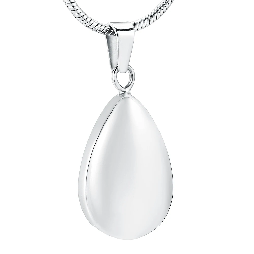 Jj12729 High Polished 316l Stainless Steel Teardrop Keepsake Pendants ...