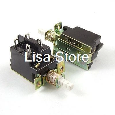 2pcs 5A/80A 250V AC DPST 4 Pins Push Button Power Switch KDC A04|switch ...