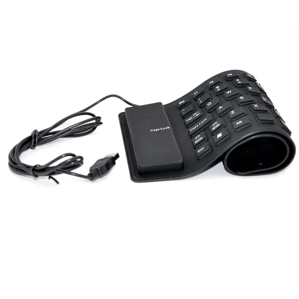 Foldable Keyboard USB Wired Standard Keyboard,Waterproof Rollup ...