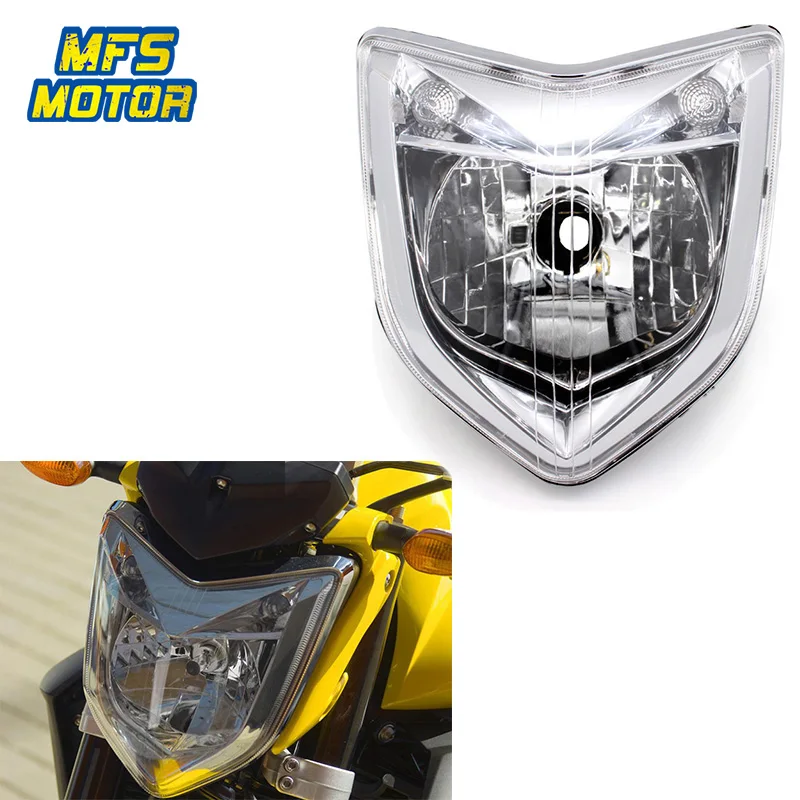 For 06 14 Yamaha FZ1 FAZER Motorcycle Front Headlight ABS Head Light ...