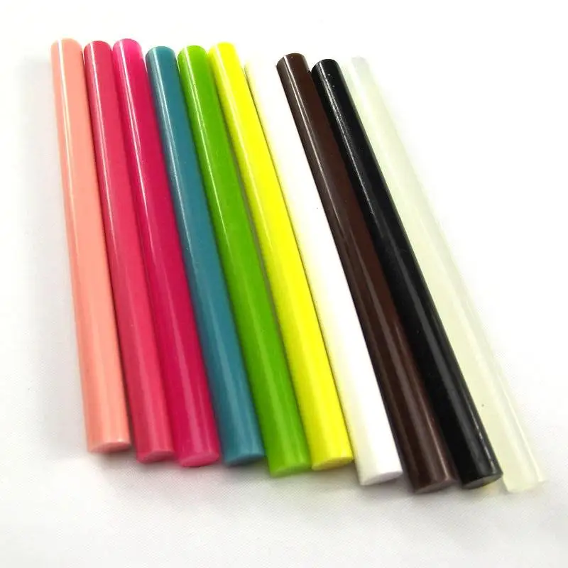 creative 10pcs/lot Colored Hot Melt Glue Stick Rod 7mm For Glue Gun ...