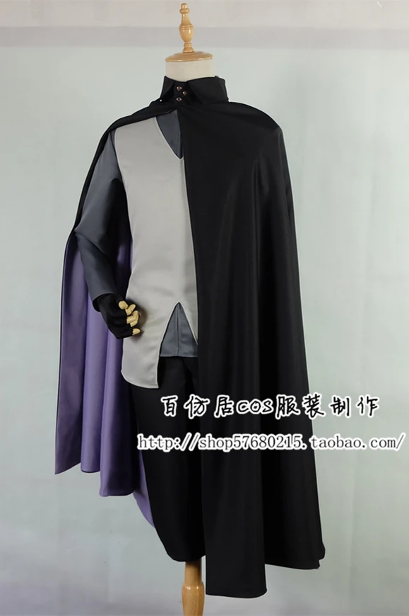 The Movie Uchiha Sasuke Cosplay Costume Pant+vest+top+cloak Can Custom ...
