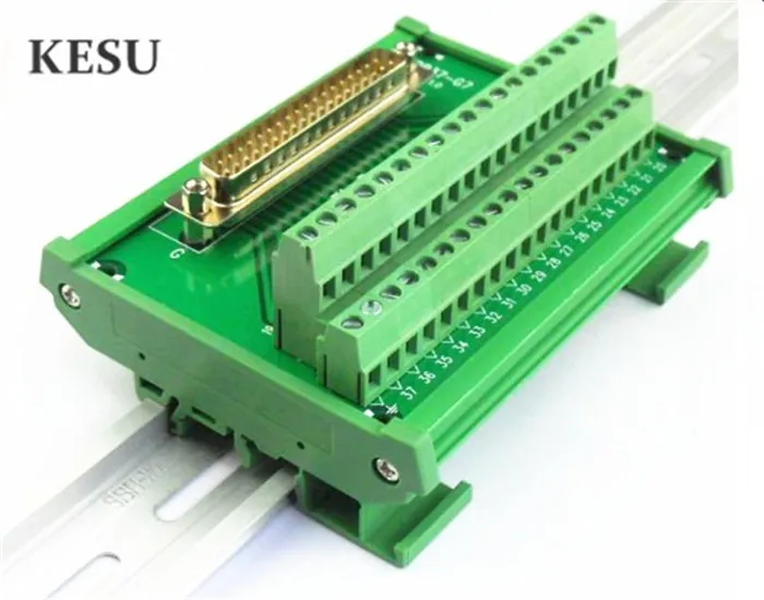 DB37 DR37ชาย37pin พอร์ต Terminal Block Adapter Converter PCB Breakout ...