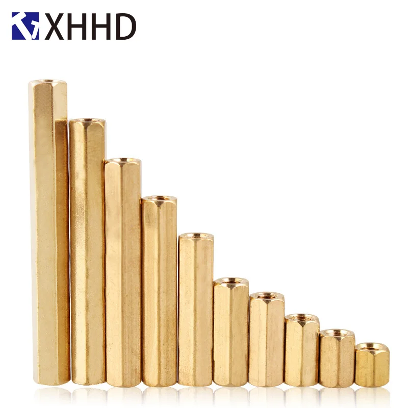 M2 M2.5 M3 M4 Hex Brass Male Female Standoff Pillar Mount Copper ...
