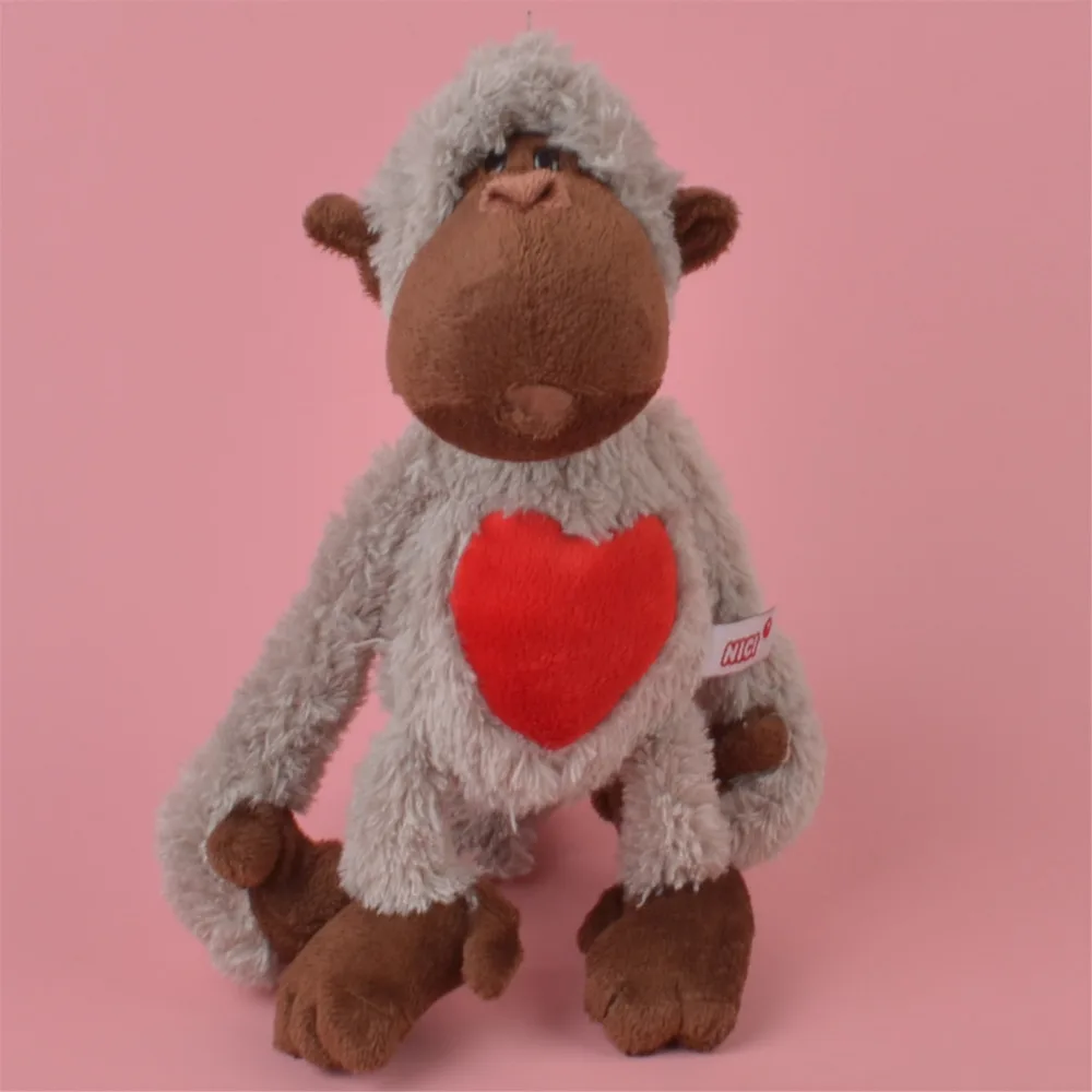 Light Color 25 50cm Red Heart Monkey Stuffed Plush Toy, Baby Kids Doll ...