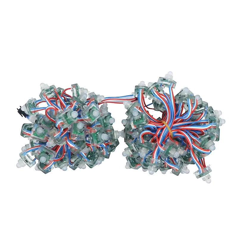 Szyoumy Dc5v 12v 12mm 2811 Square Diffused Digital Ws2811 Addressable Rgb Led Pixel String Ip68 ...