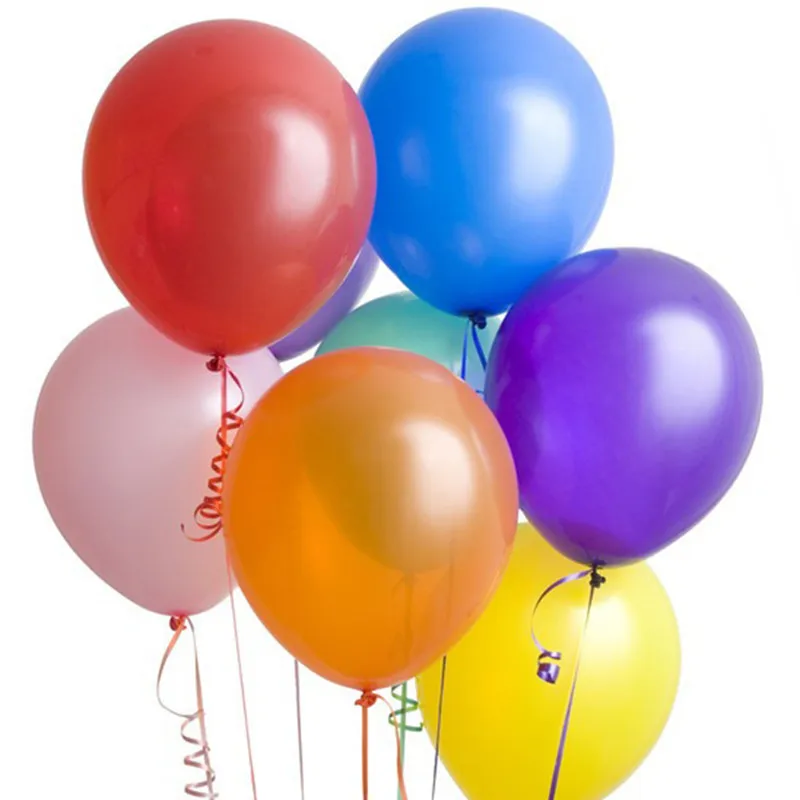 100 Pcs./lot 10in Latex Balloon Air Balls Inflatable Christmas Party ...