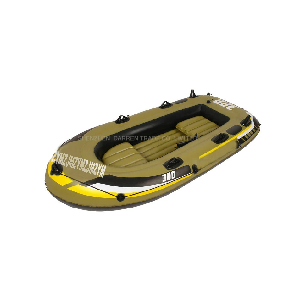 Free ship DHL 2 adult+1 child preson inflatable fishing boat Rowing ...