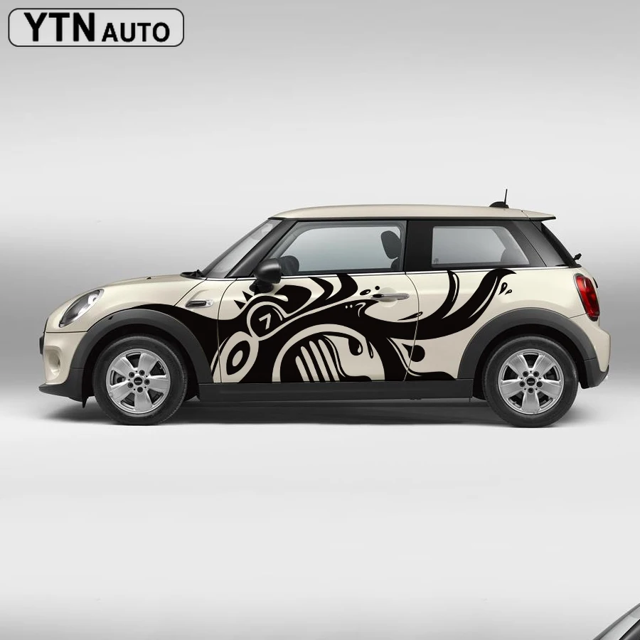 Side Door Vinyl Car Modified Accessories Sticker Customize Fit For MINI ...