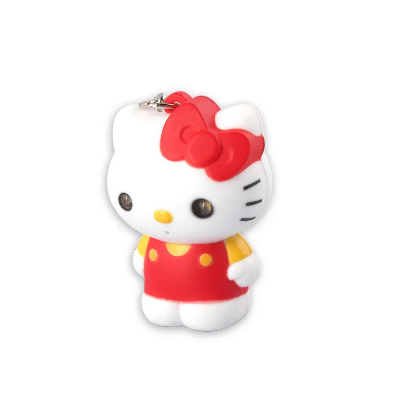 Hello Kitty Cartoon LED With Sound Charm Keychain - KawaiiMerch.com