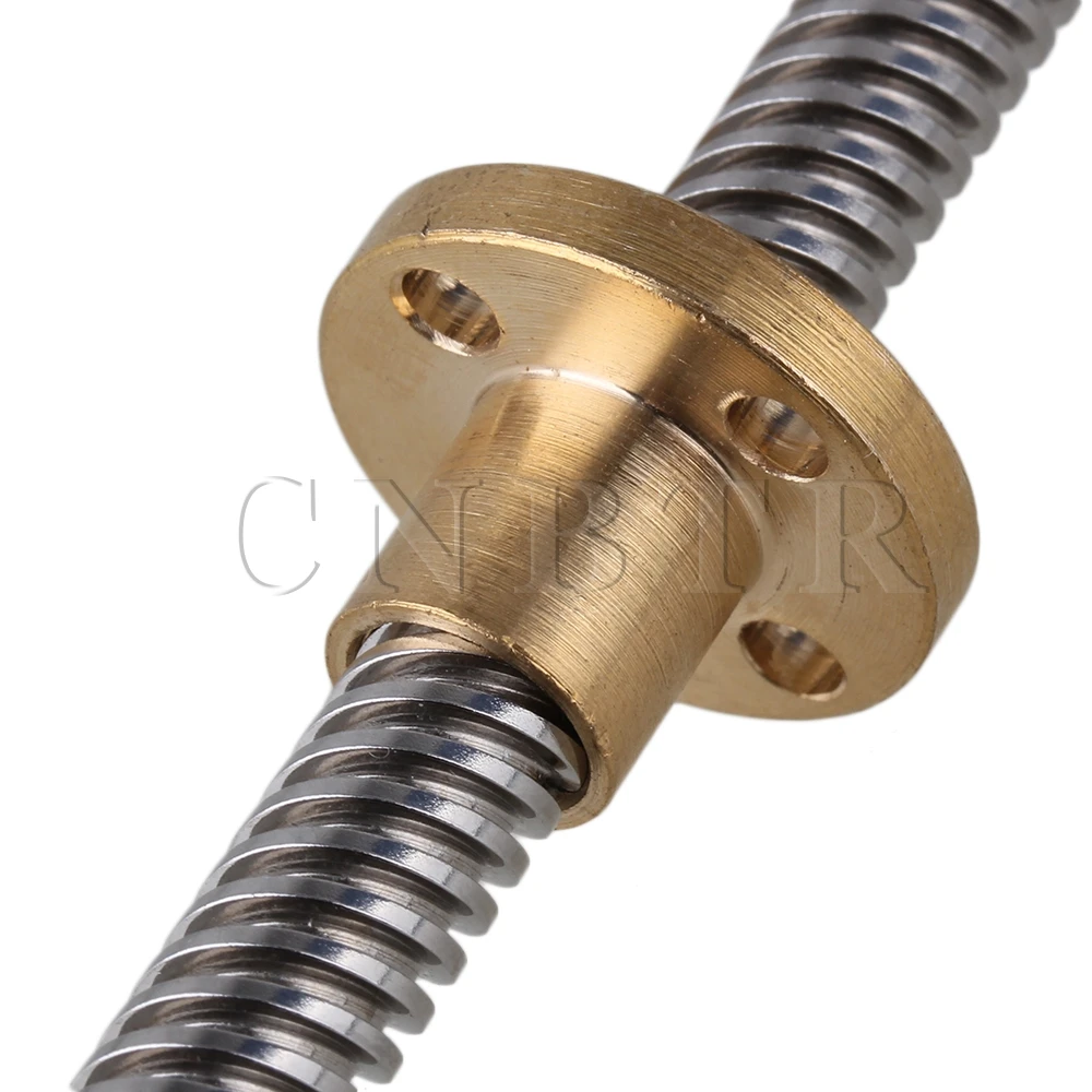 CNBTR Vertical 8mm Lead Screw Shaft Coupling 500mm Lead Nut Flange ...