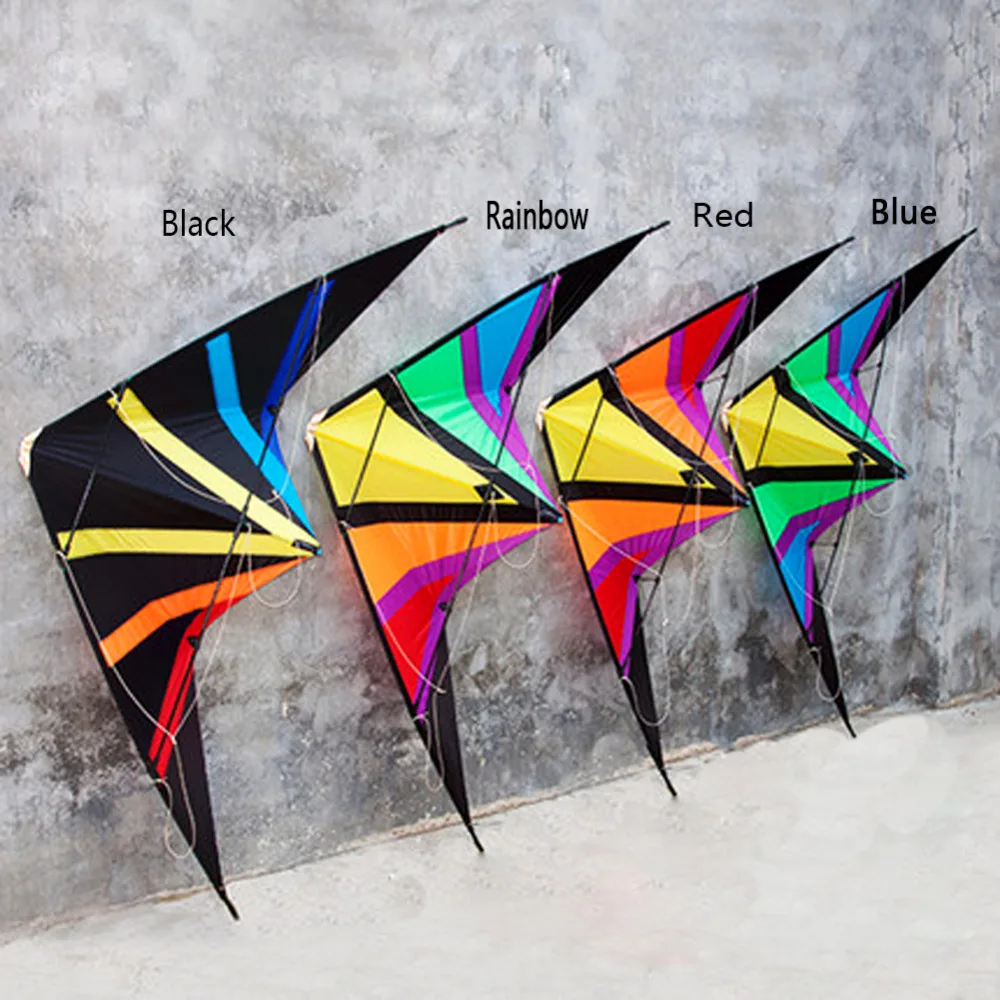 High Quality 1.8m/70inch Dual Line Rainbow Delta Stunt Kite Outdoor ...