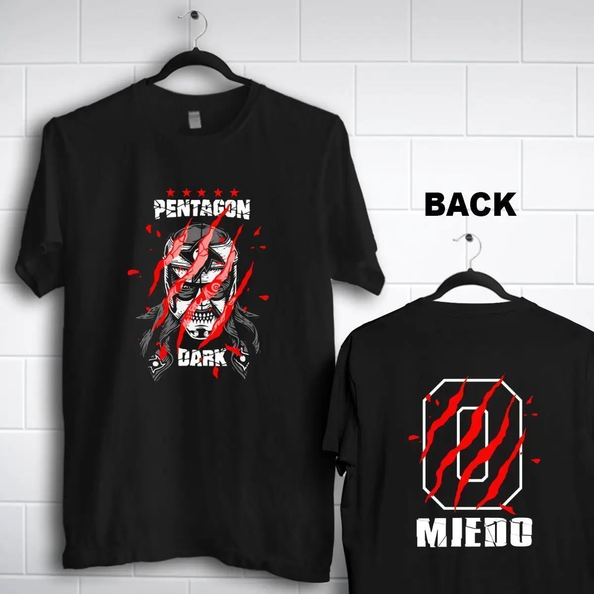 Limited PENTAGON JR PERROS DEL MAL LUCHA UNDERGROUN Black T Shirt Size ...