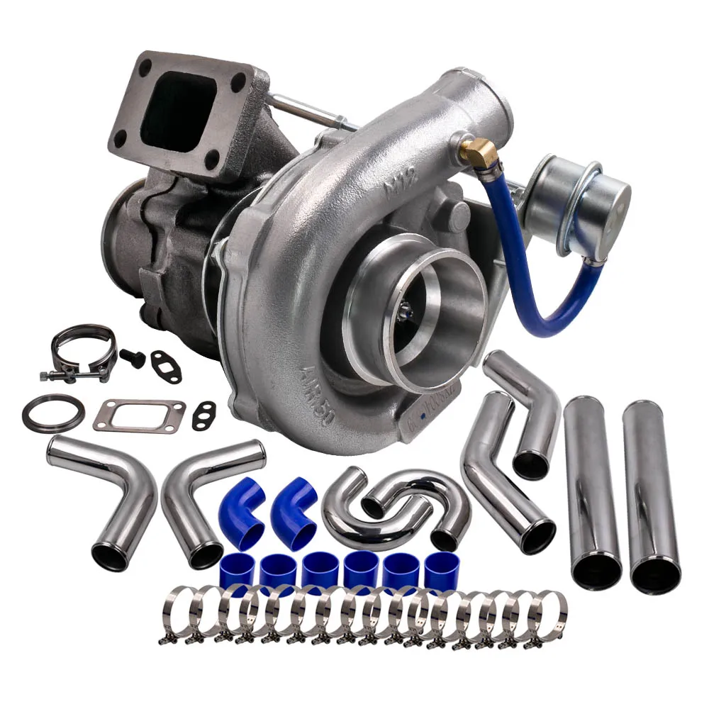 KIT de tubería TURBO INTERCOOLER de aluminio, KIT de manguera QXAT, T3 ...