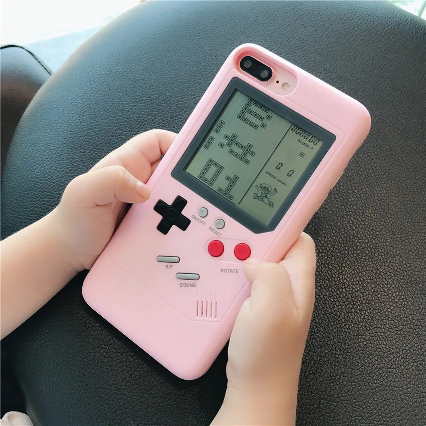 HOT Ninetendo Retro Gameboy Phone Tetris Case De Stress Game Console ...