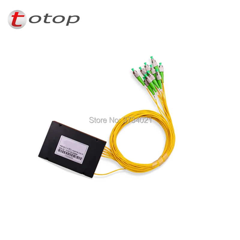 PLC 분배기 1x9 FC APC 단일 모드 PLC 분배기, 광섬유 섬유 피그테일 FC APC 1260/1650nm 파장|광섬유 ...