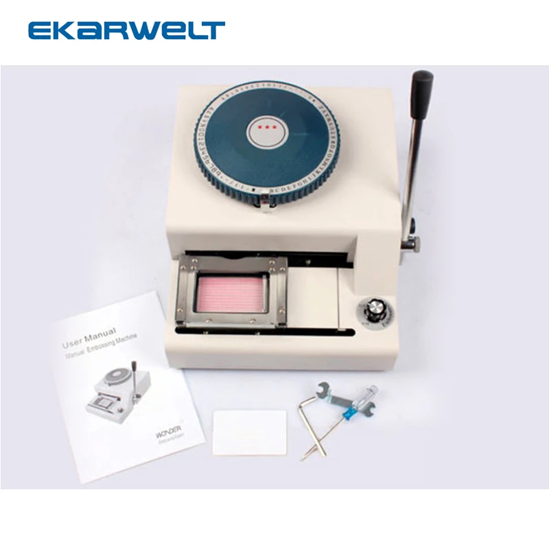 Tk72c Manual Pvc Name Id Card Embossing Machine 72 Characters ...