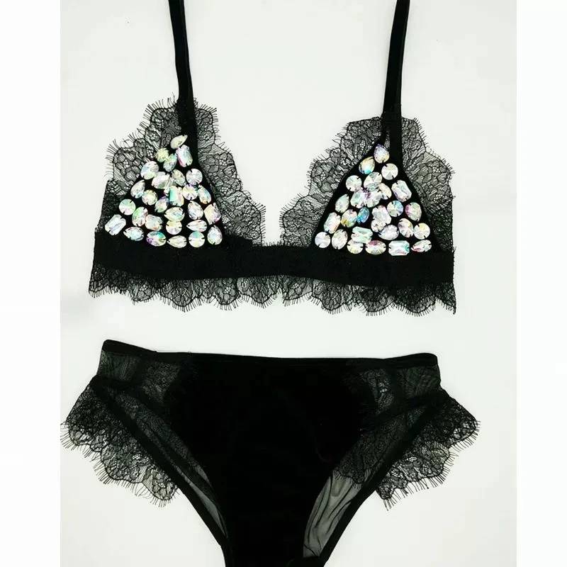 2018 Venus Vacation Latest Lace Diamond Bikini Set Sexy Women Swimsuit